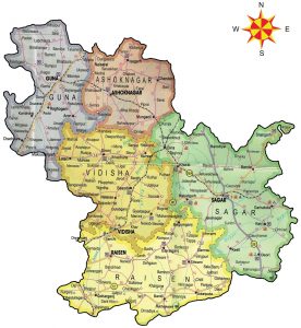 Diocesan Map – Catholic Diocese of Sagar